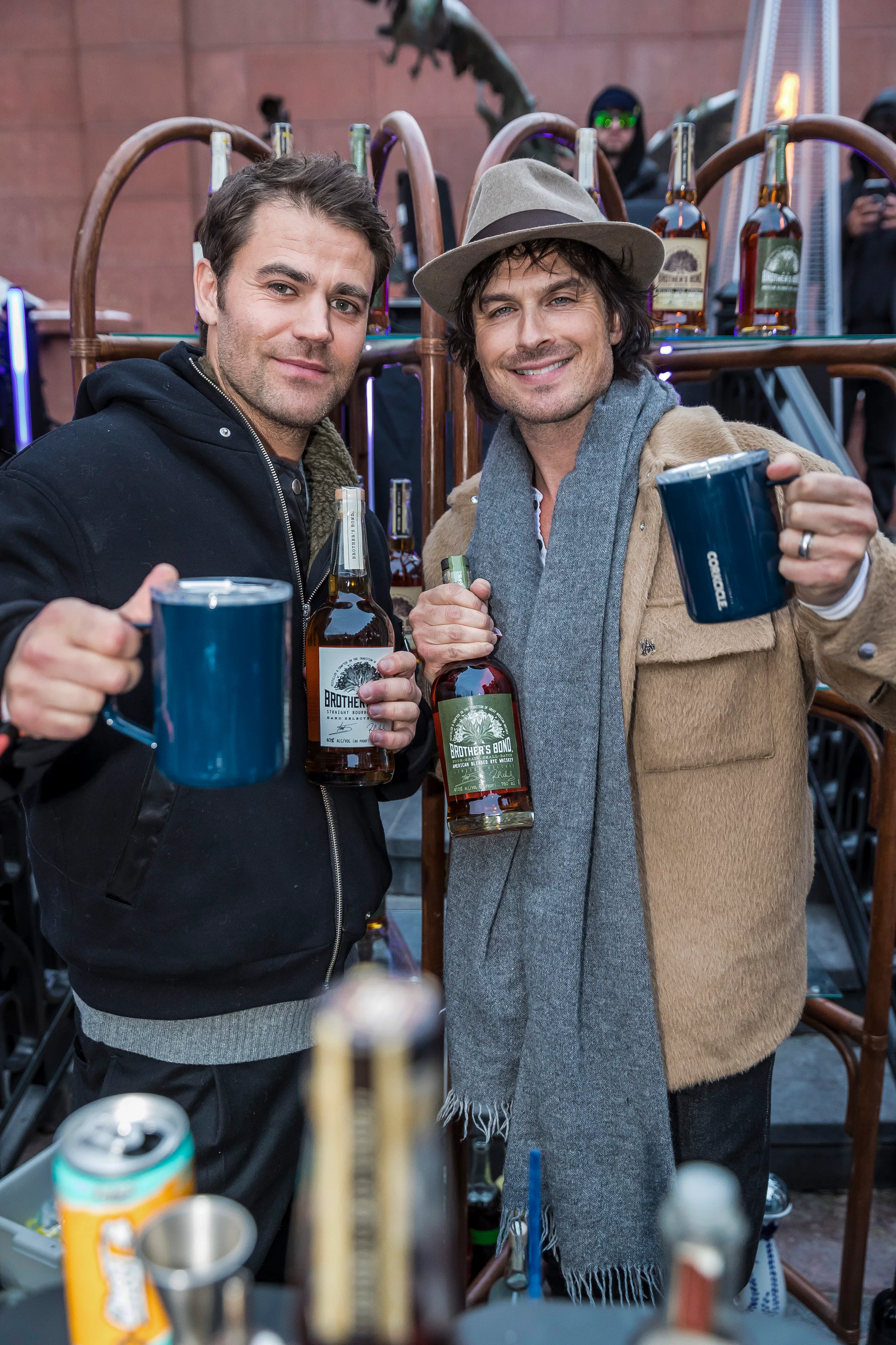 Ian Somerhalder Paul Wesley Brother's Bond Bourbon Party Aspen