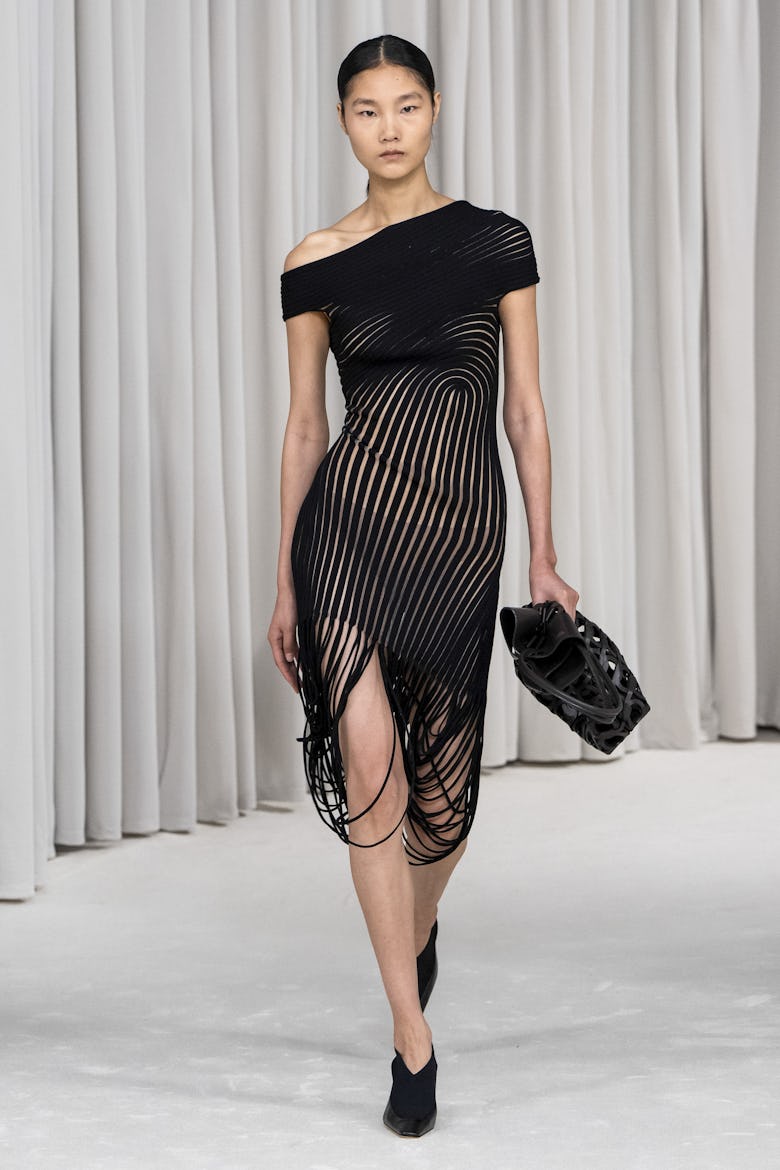 Kaia Gerbers Sheer Bandage Dress Is One Big Optical Illusion