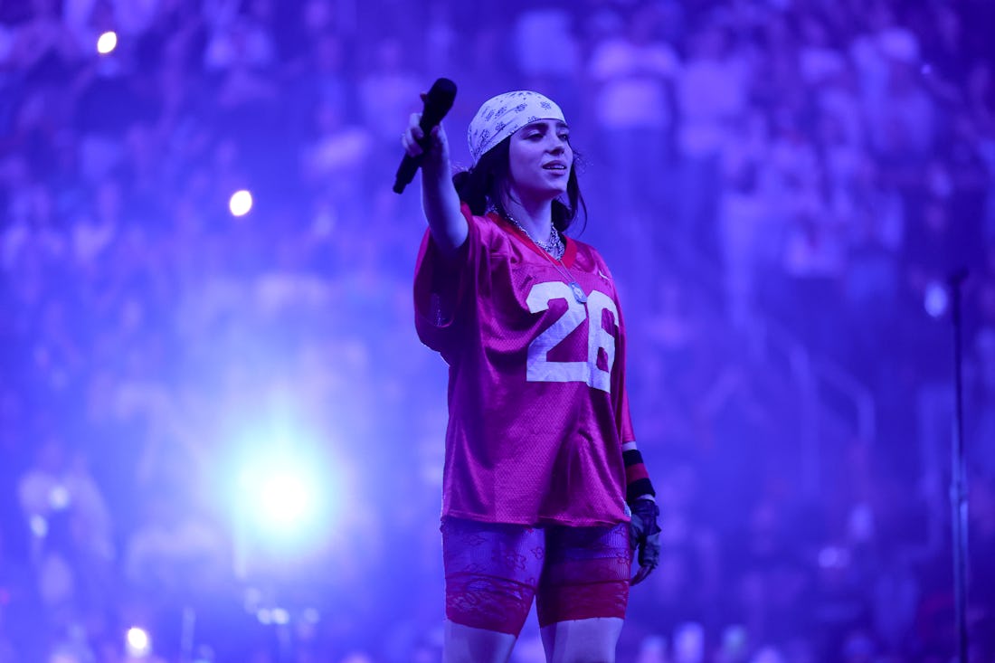 Billie Eilish Wore Lacy Bike Shorts To Perform In Quebec