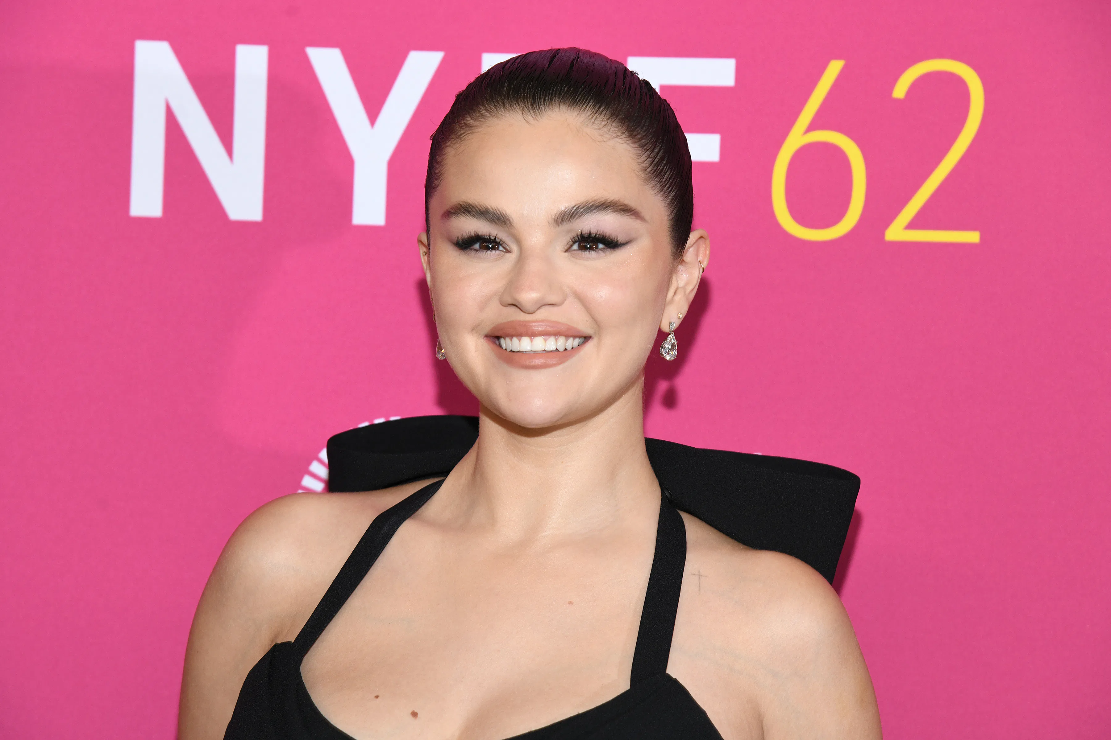 Selena Gomez Wore A Plunging LBD To Receive A Prestigious French Award