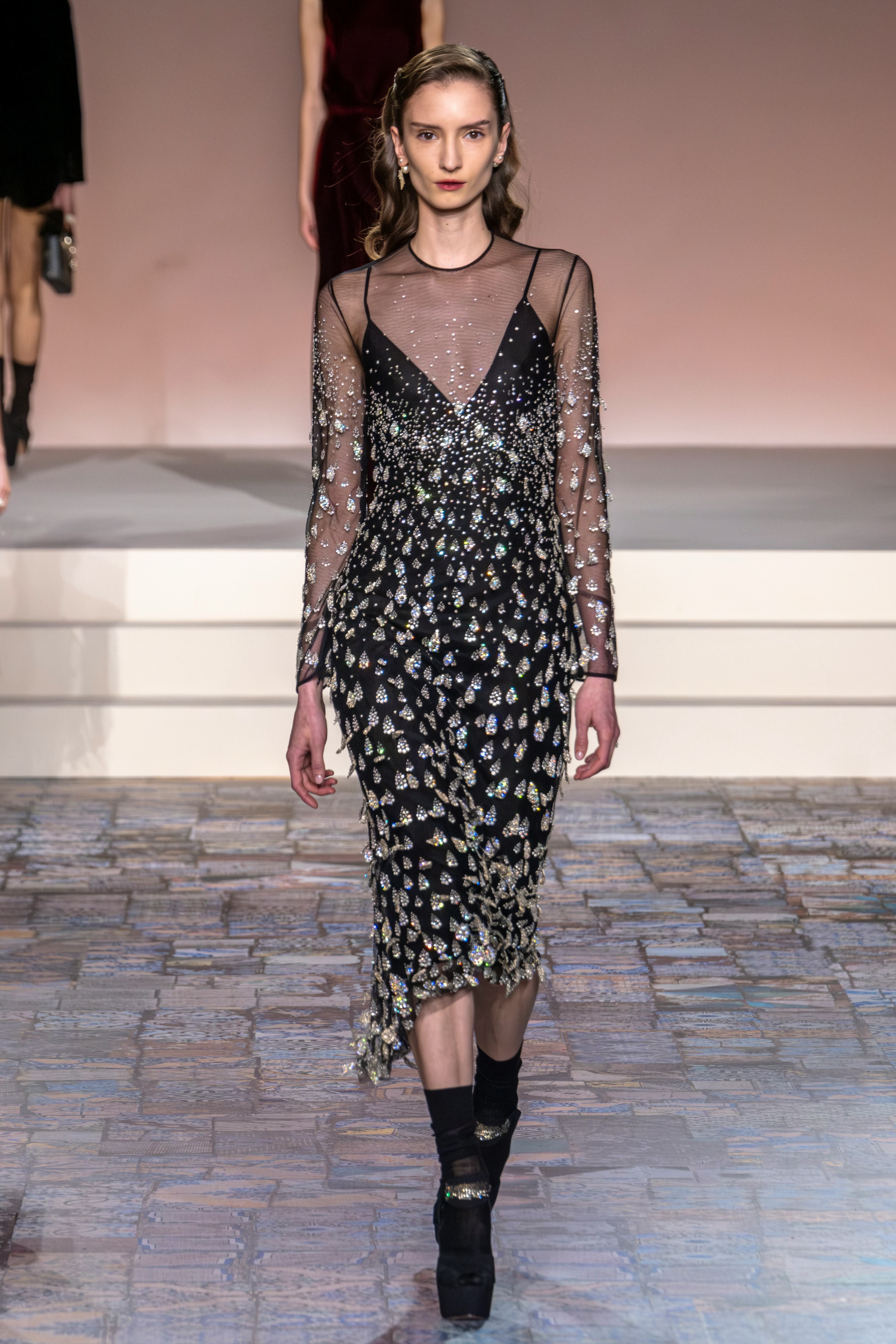 Rachel Zegler’s Crystal Waterfall Dress Is Sheer Perfection