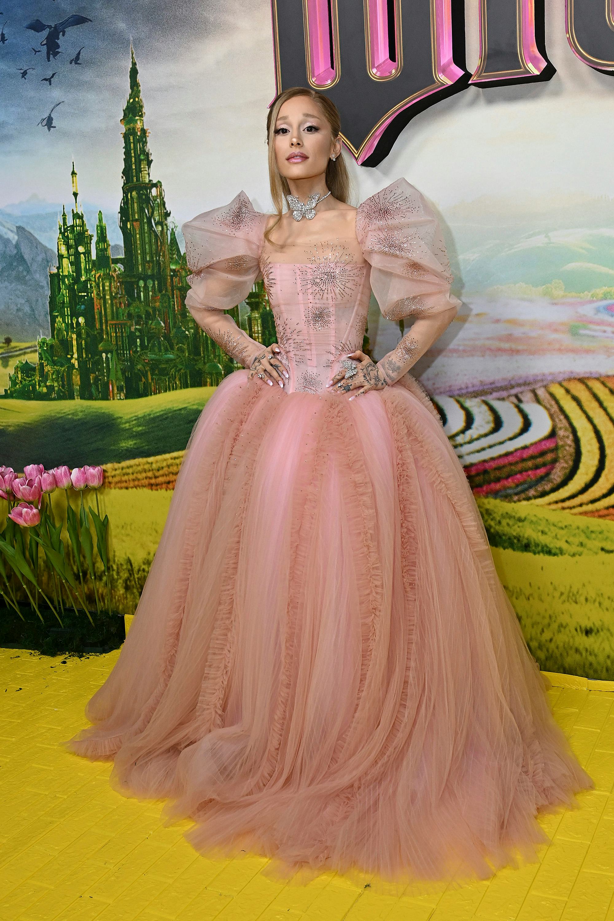 Ariana Grande's 'Wicked' Press Tour Looks Are Peak Glinda Glamour