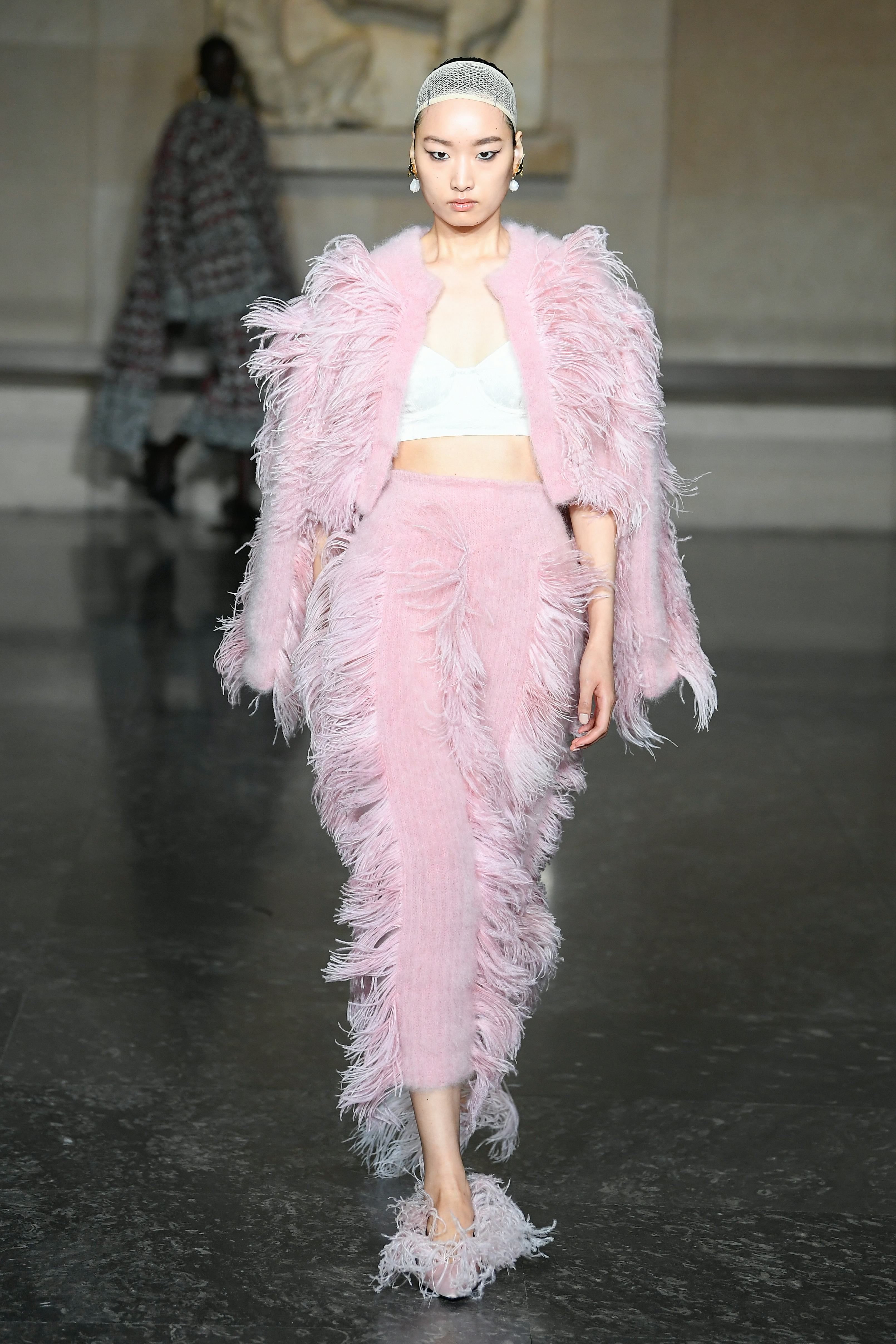 The Marabou Feather Trend Is In Full Force At London Fashion Week Fall ...