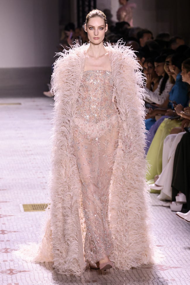 Feather Trend Couture Menswear Fashion Week 2024