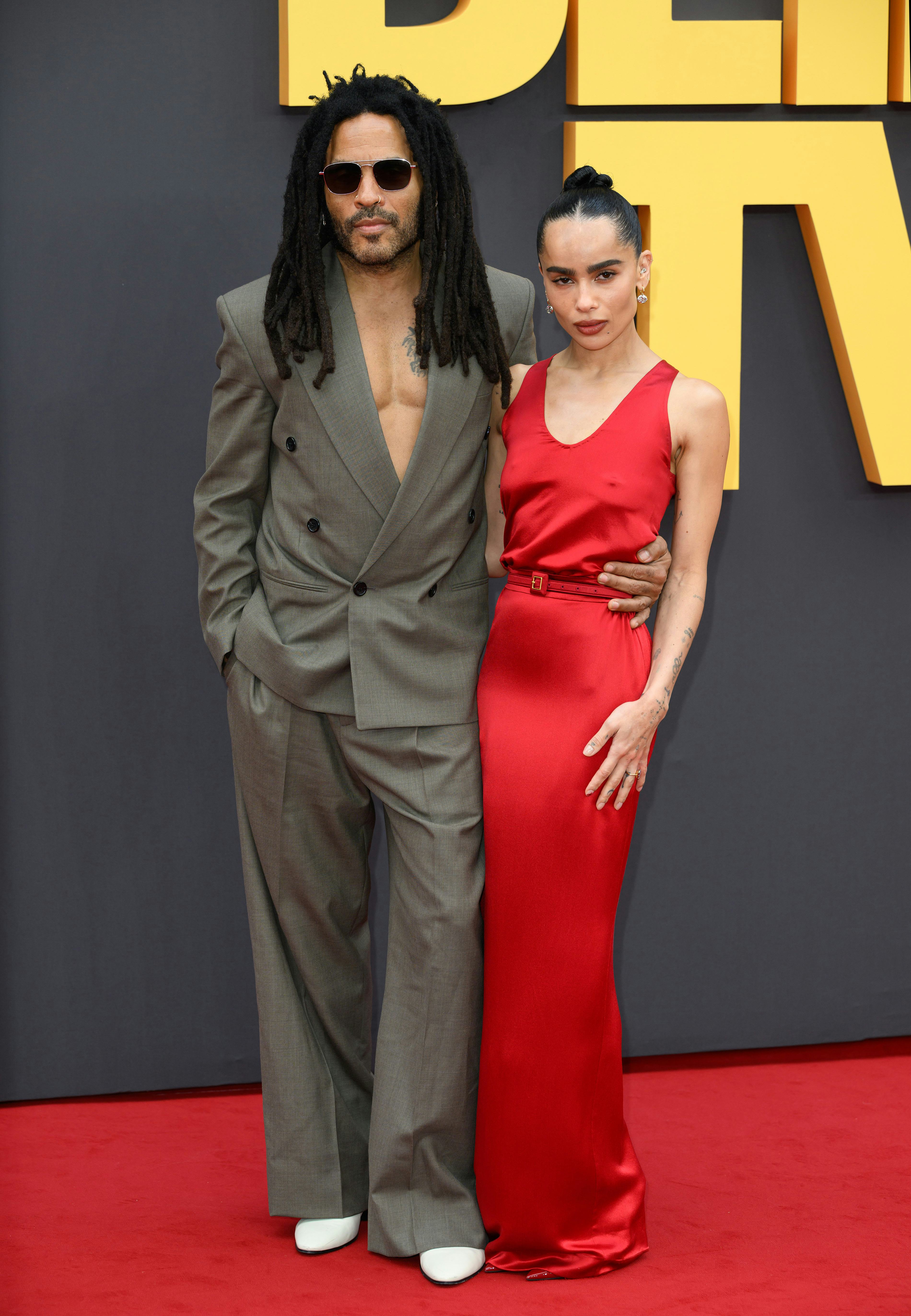 Lenny & Zoë Kravitz Delivered The Most Stylish Father-Daughter Moment ...