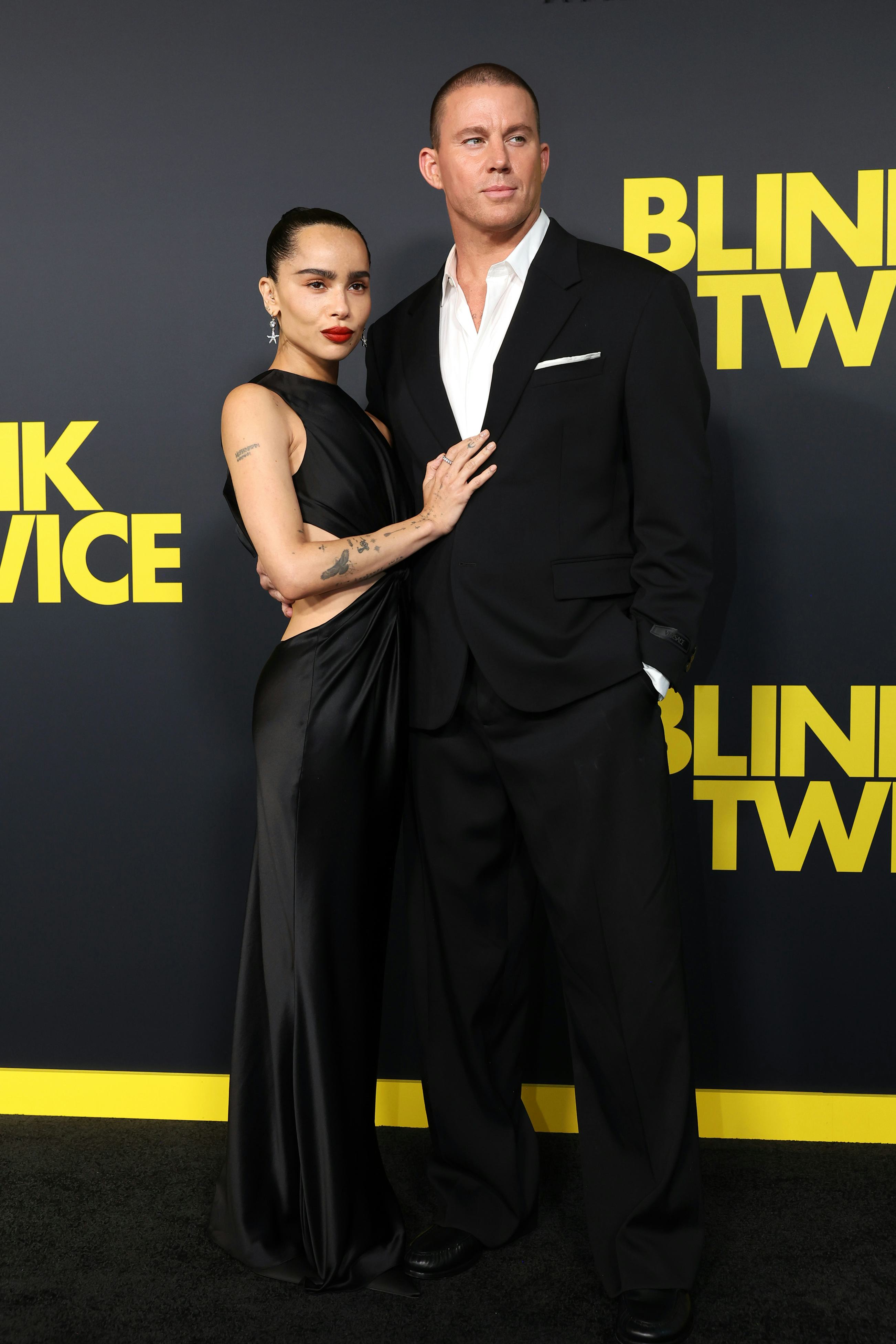 Zoë Kravitz & Channing Tatum Make Their Red Carpet Debut In Chic Black Tie