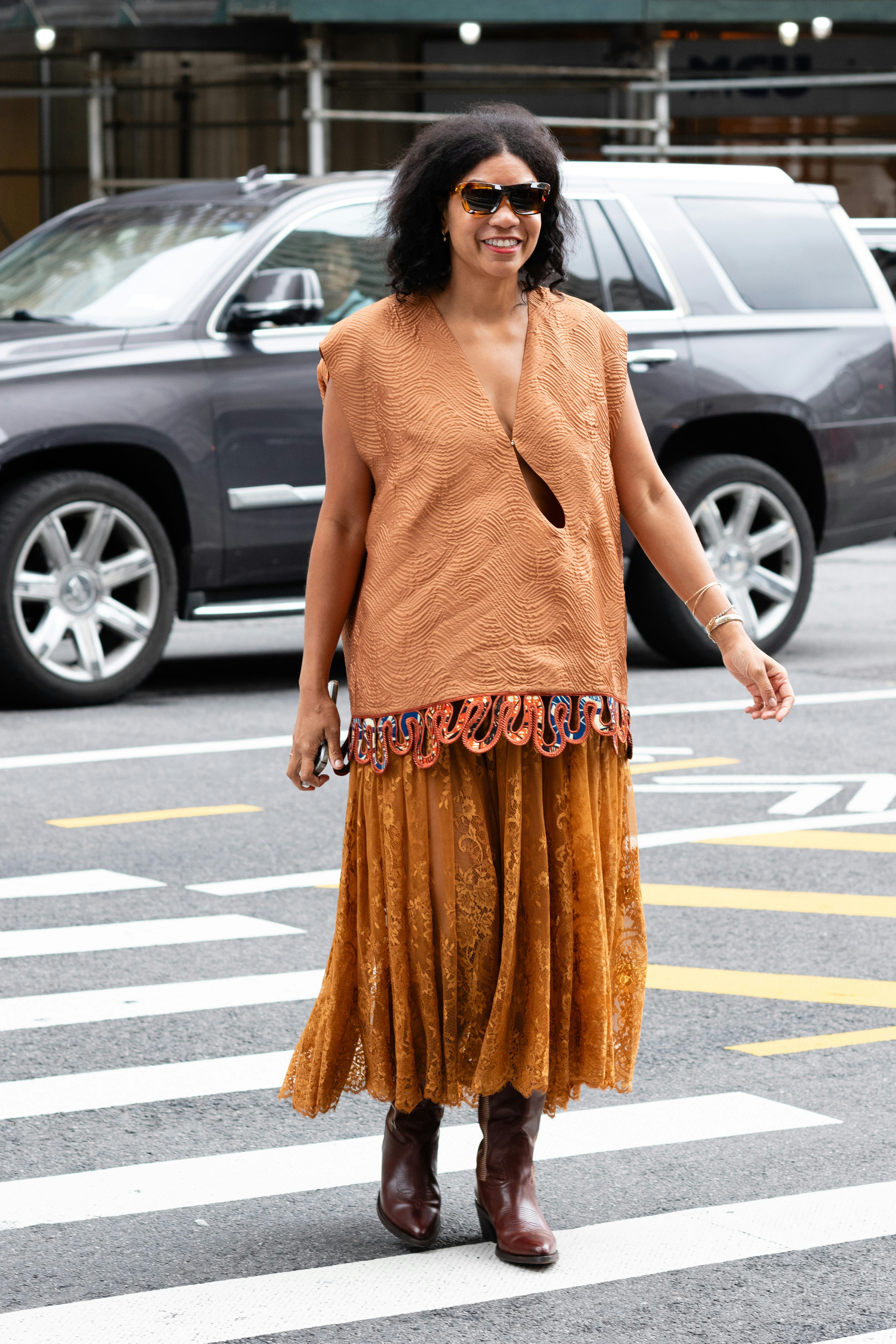 The Orange Color Trend At New York Fashion Week Spring/Summer 2025 Is ...