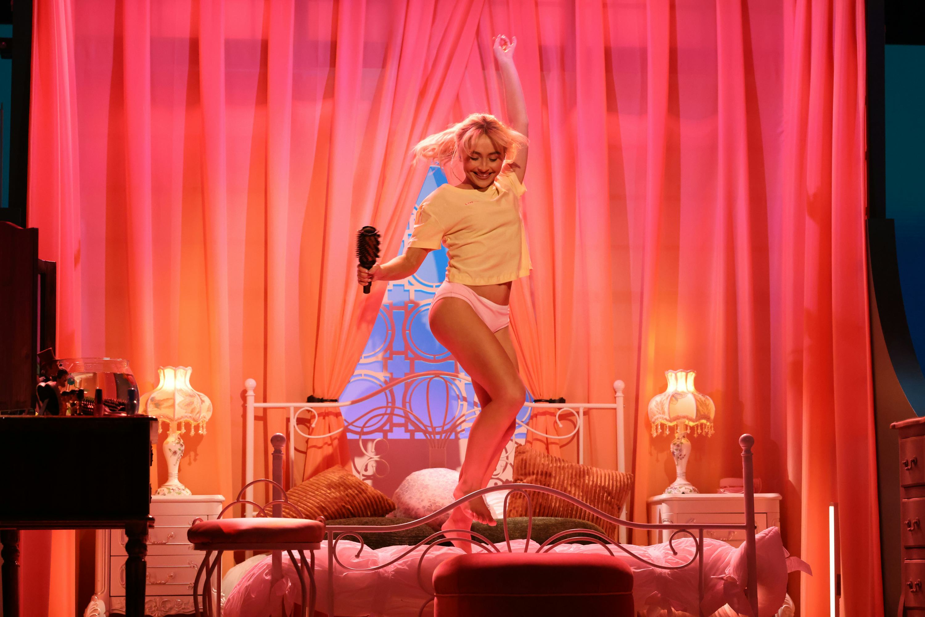 Sabrina Carpenter Stripped To Panties For Her 'SNL' Performance