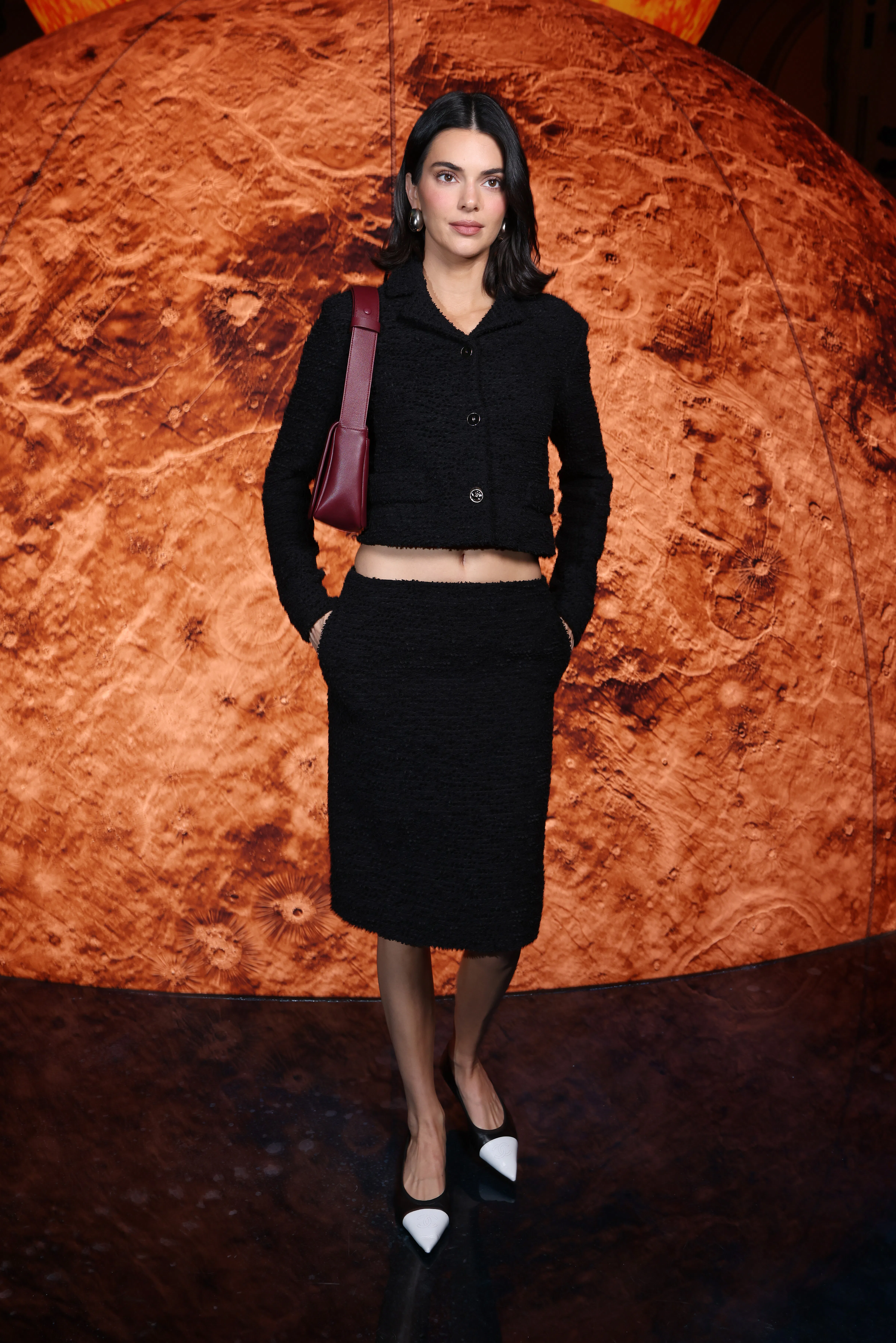 Kendall Jenner Gave The Classic Tweed Skirt Suit A Makeover At PFW