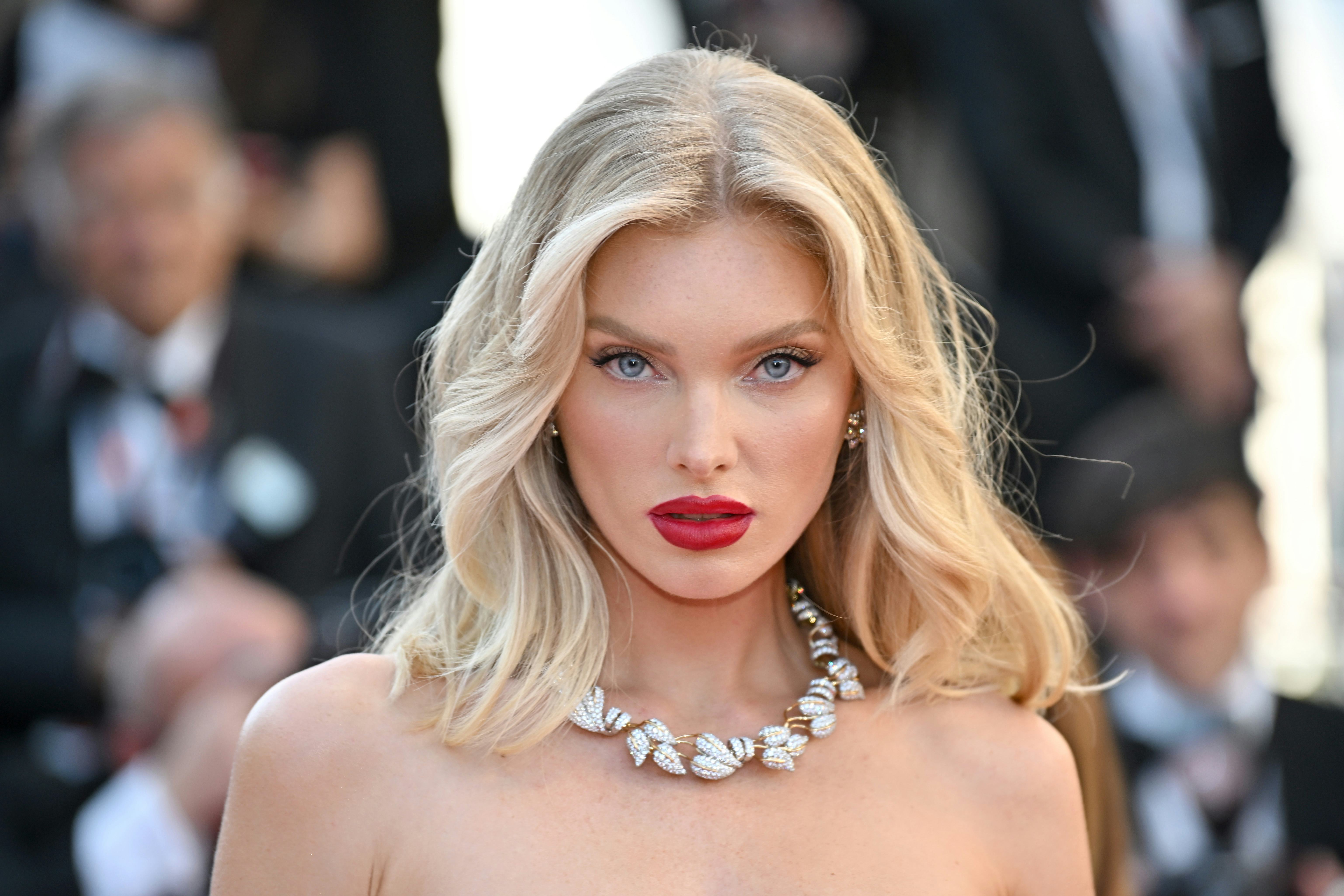 Elsa Hosk Bared Major Butt Cleavage In A Black Dress On Christmas Eve