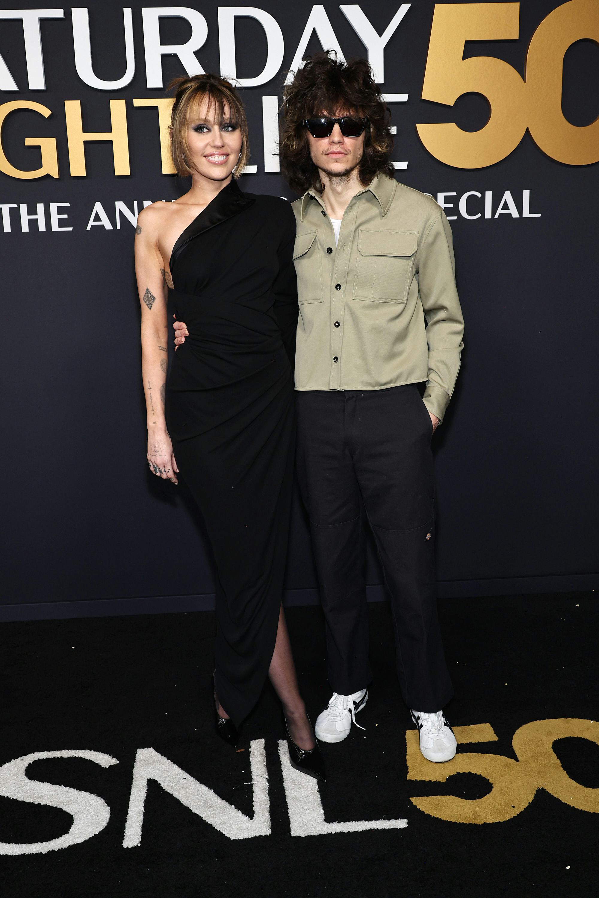 Miley Cyrus and Boyfriend Maxx Morando Make Rare Red Carpet Appearance