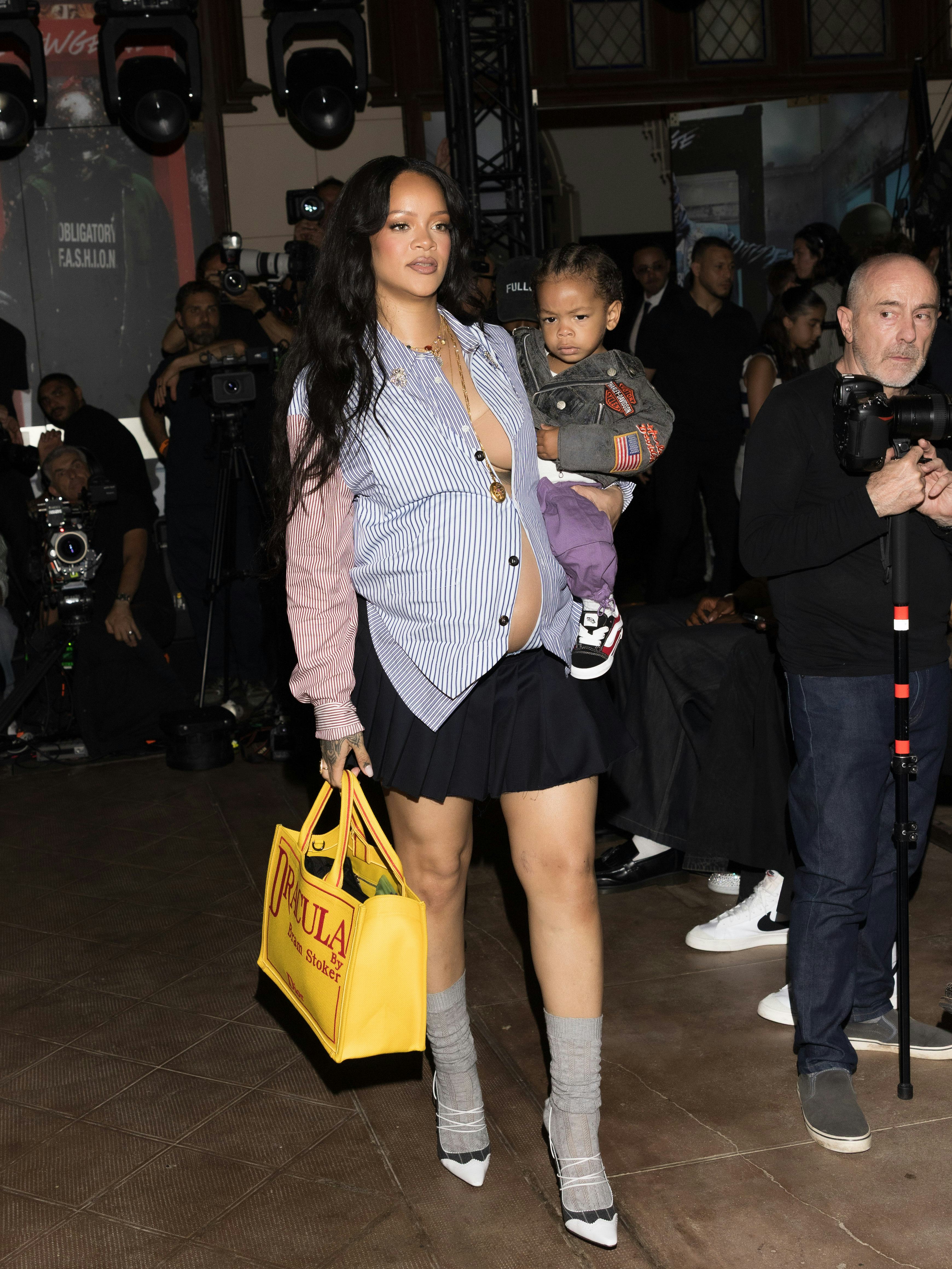 Rihanna & Her Sons At The 'Smurfs' Premiere Were So Adorable