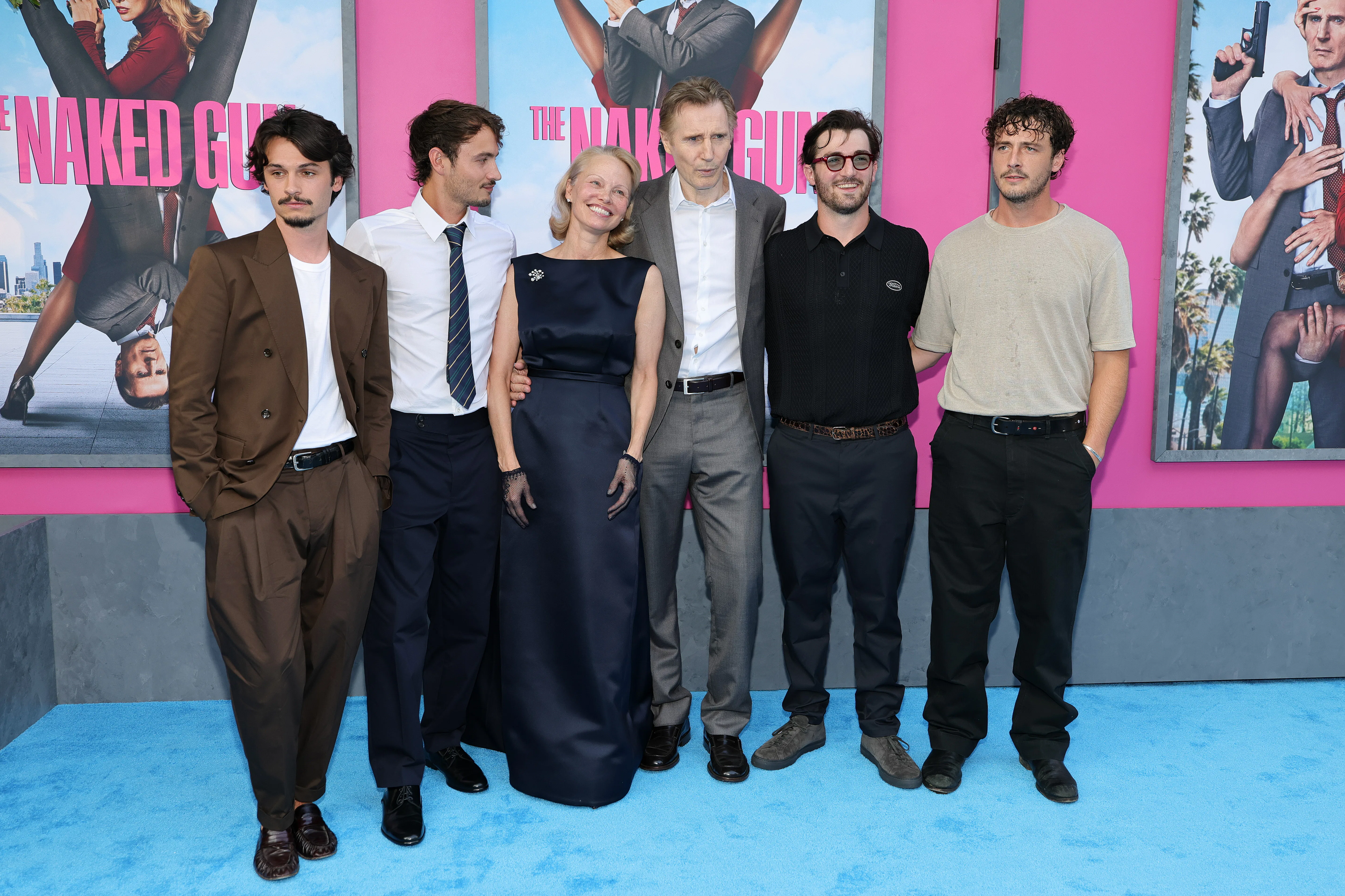 Pamela Anderson & Liam Neeson Brought Their Kids to the 'The Naked Gun ...