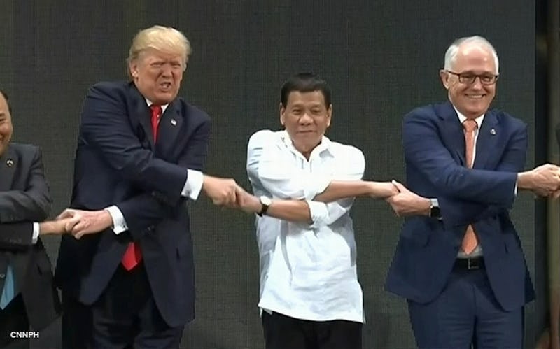 Trump's Asean Handshake Attempt Left Twitter In Hysterics
