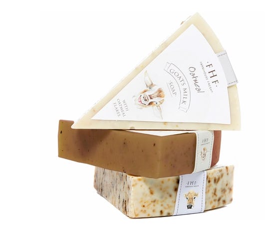 Farmhouse Fresh's Cheese-Shaped Milk Soaps Are The Perfect Gift For The ...