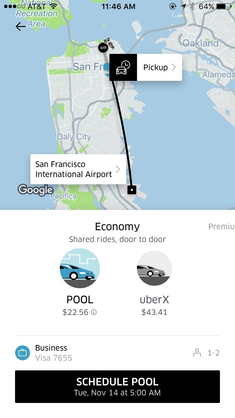 How To Schedule An Uber & Lock In The Cost Of Your Ride Hours Before ...