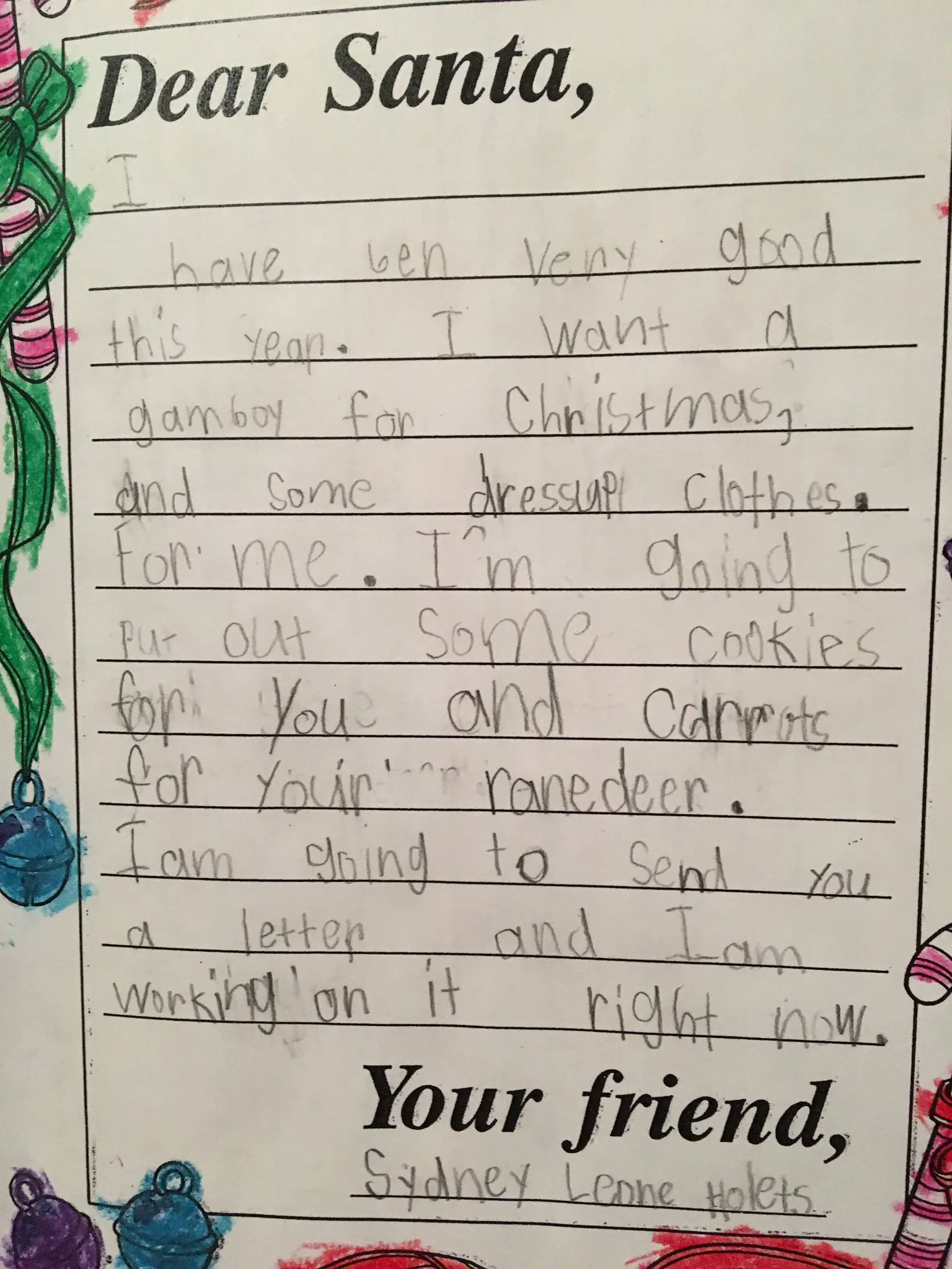 15 Hilarious Letters To Santa From Adorable Kids Who Tell It Like It Is