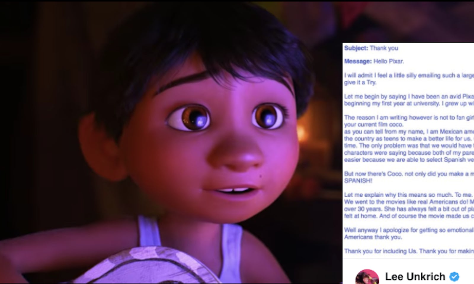 This ‘Coco’ Fan Letter Emphasizes Why On-Screen Representation Matters ...