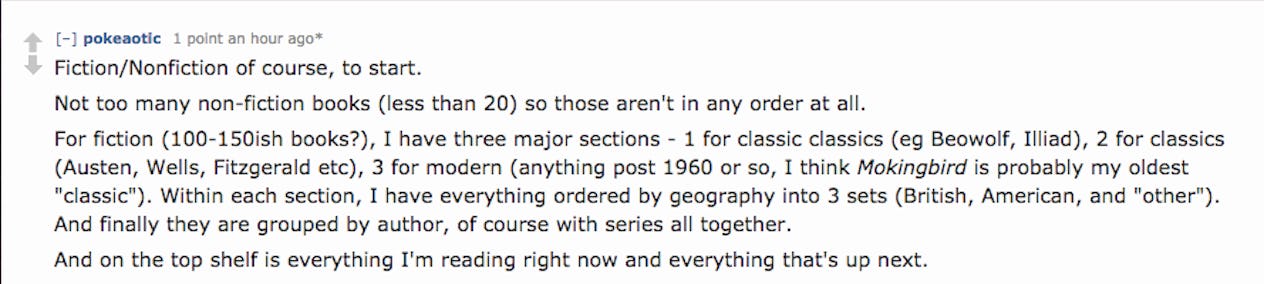 The 15 Best Ways To Organize Your Bookshelves, According To Reddit Users