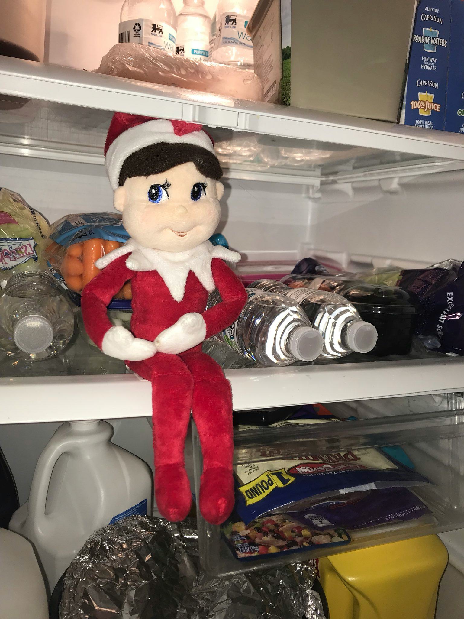 28 Elf On The Shelf Ideas Using Food, Because You've Got Plenty Of It