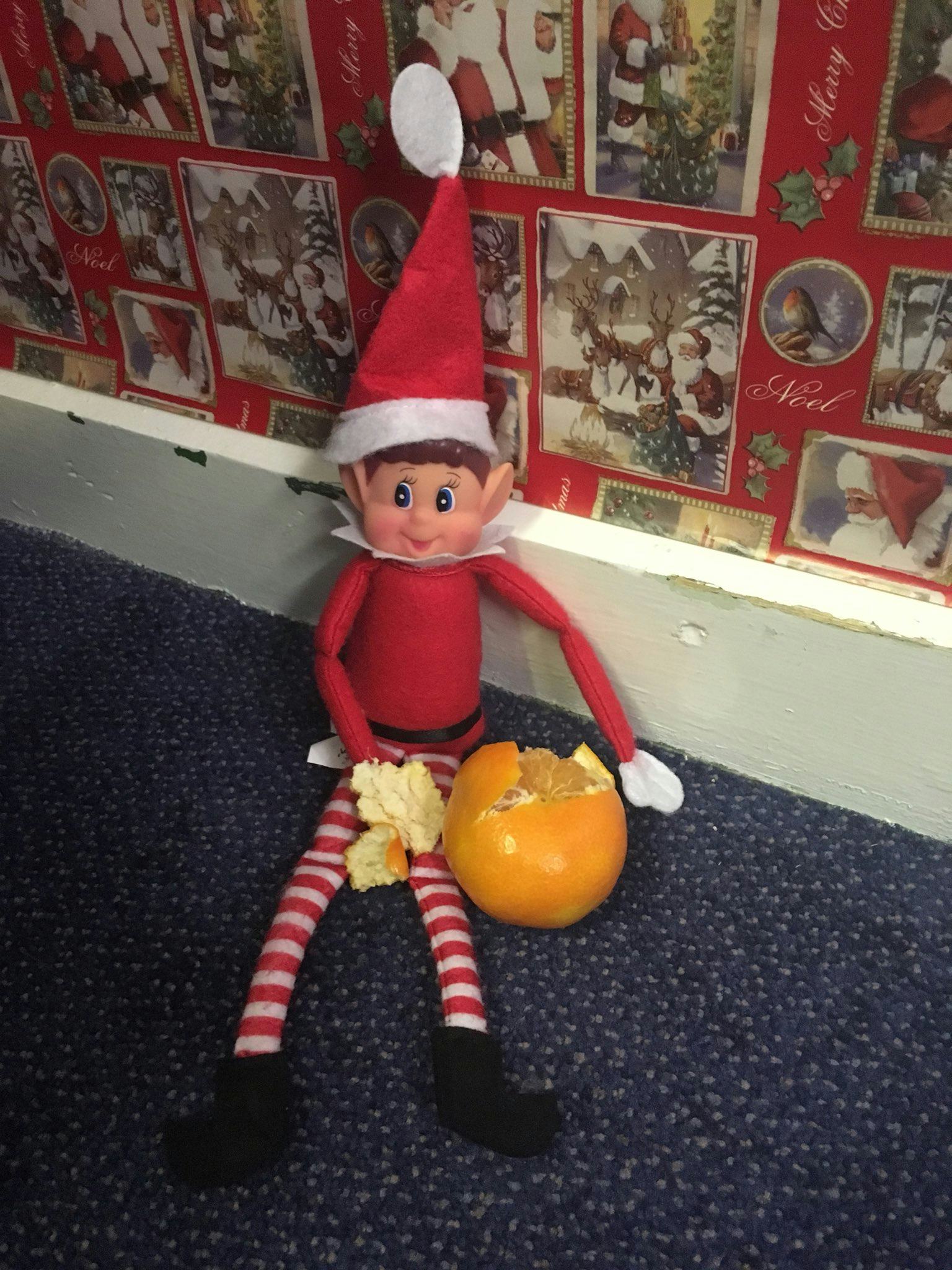 28 Elf On The Shelf Ideas Using Food, Because You've Got Plenty Of It