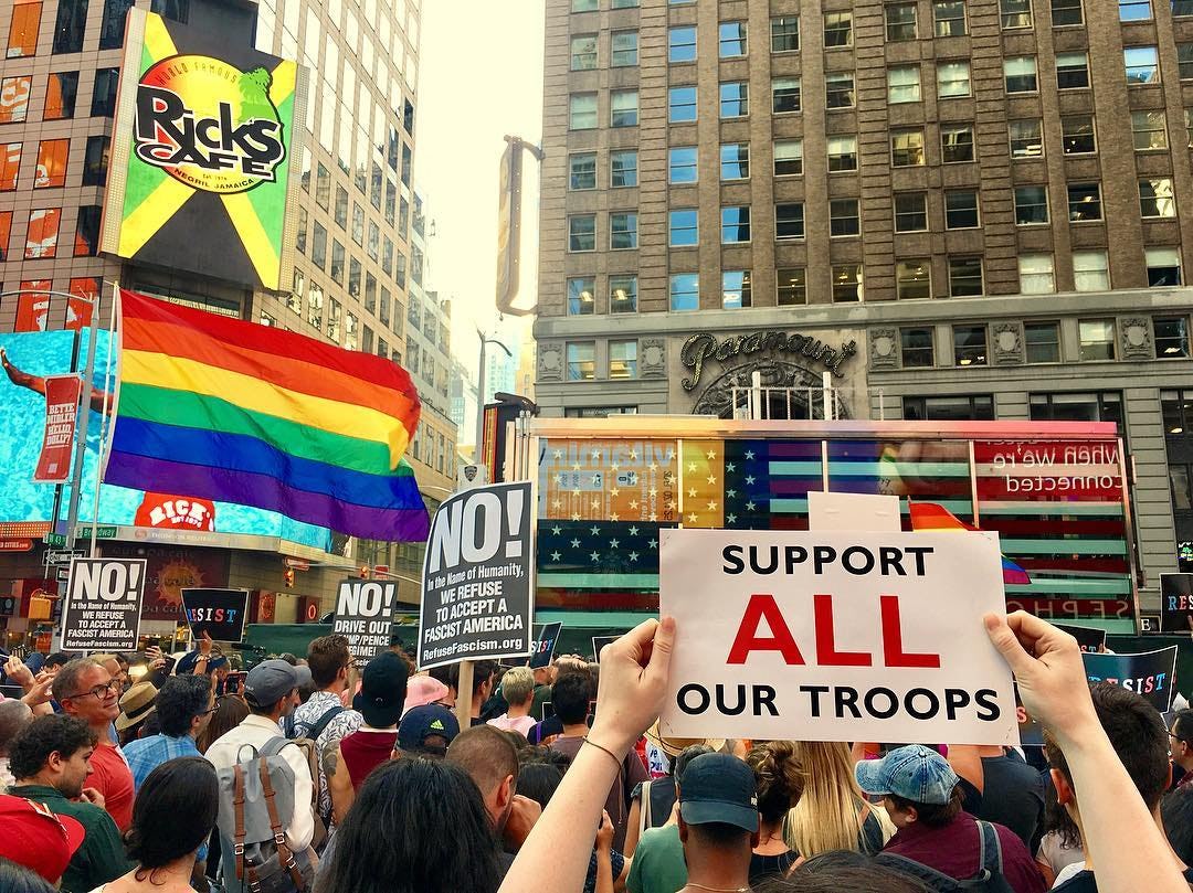 These Trans Military Ban Protest Signs Will Make You Ready To Resist