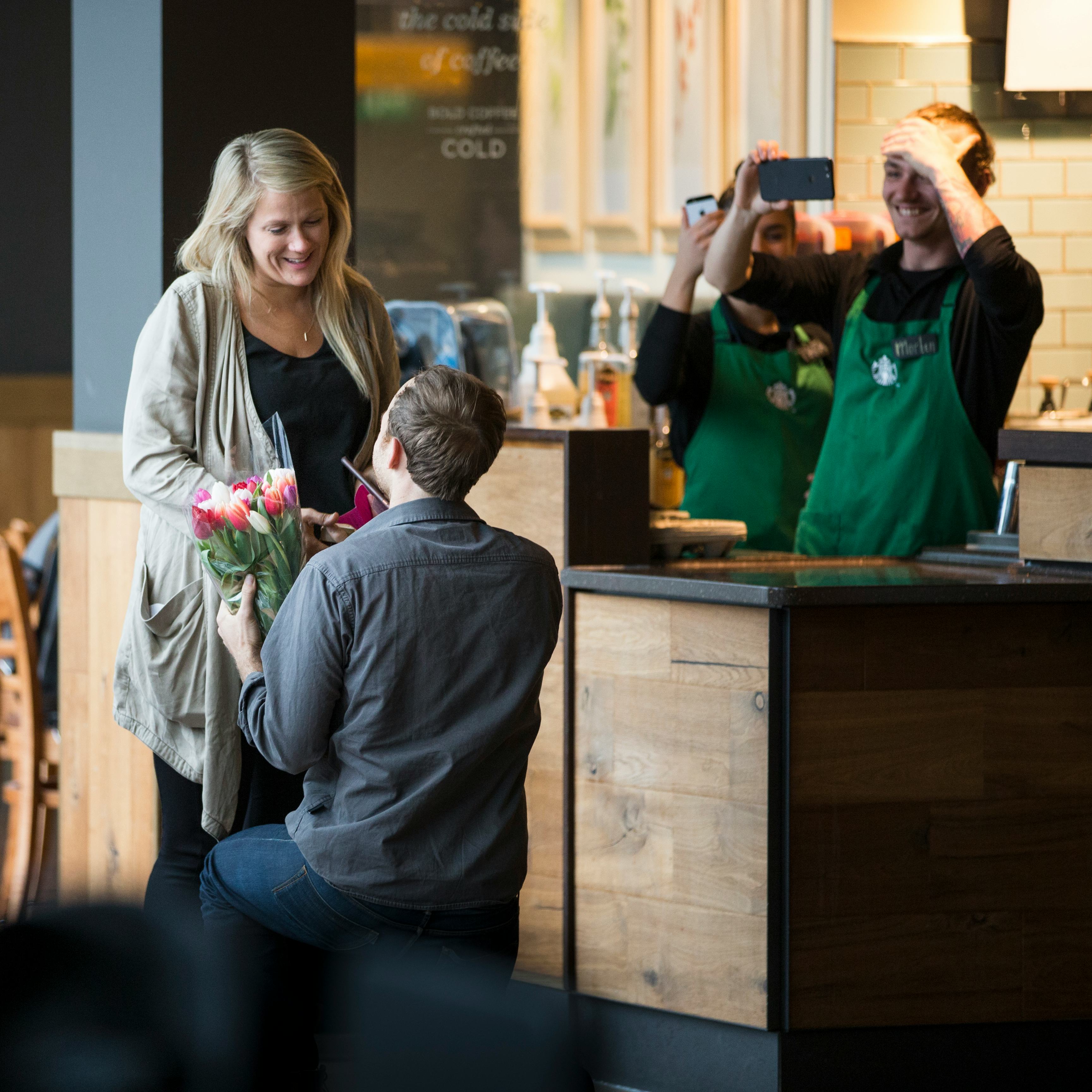 The Story Behind This Couple's Starbucks Proposal Is Over 100,000 Miles ...