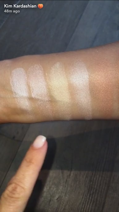 Swatches of KKW Beauty Powder Contour & Highlight Will Make Your Jaw Drop