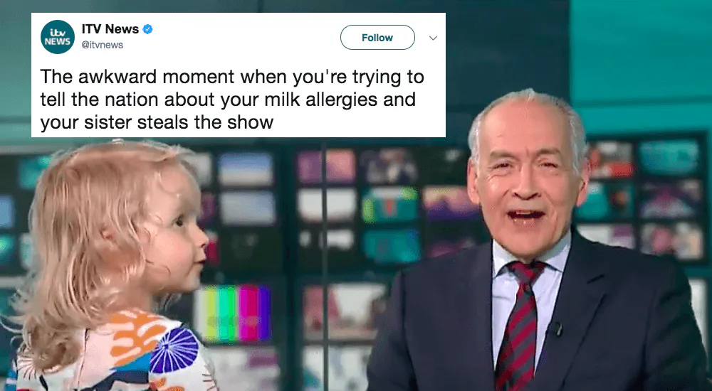 This Video Of A Toddler Taking Over A News Broadcast Is Giggle-Worthy ...