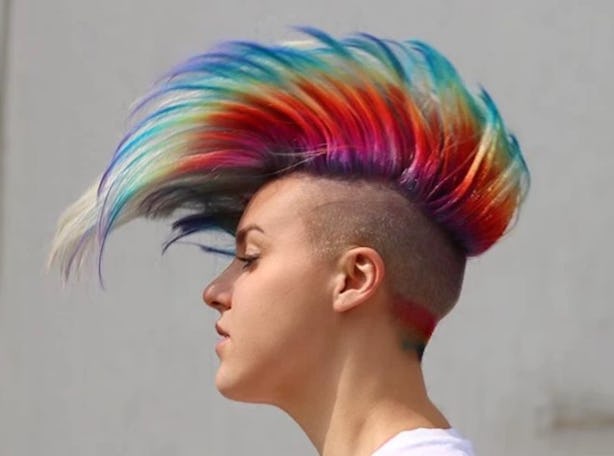 Rainbow Prism Hair Is The Newest Take On The Colorful Trend