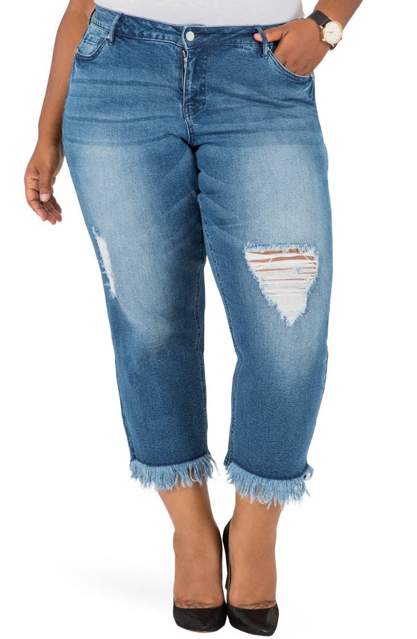 12 Plus Size Fringe Jeans To Help You Embrace Fall's Biggest Denim Trend