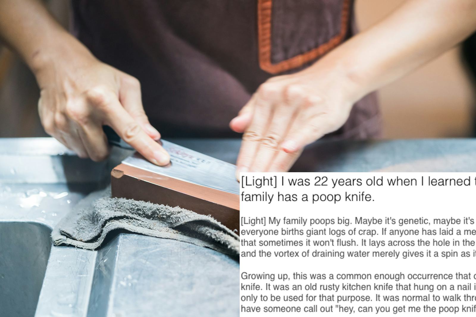 This Family's Viral "Poop Knife" Story Has The Internet Asking A LOT Of ...