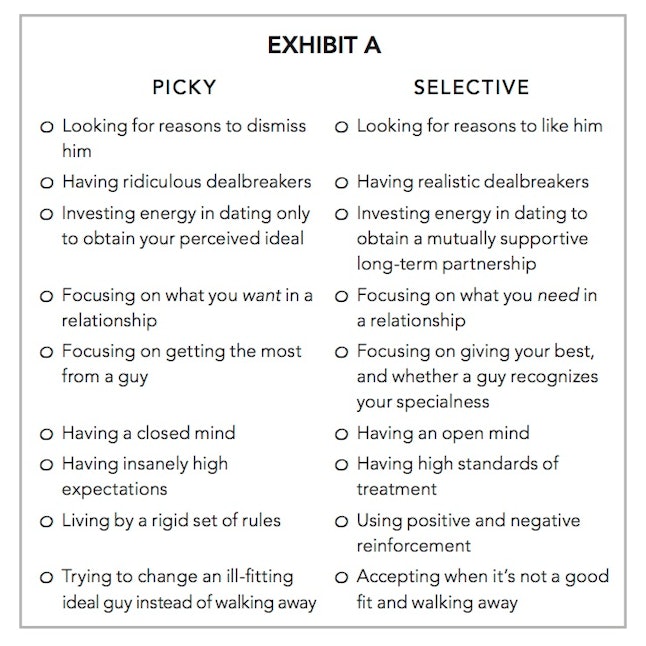 How To Stop Being Picky And Start Being Selective About Your Romantic ...
