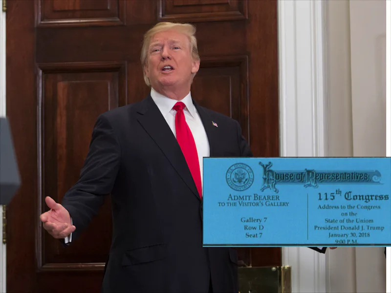 Trump's State Of The Union Ticket Typo Is So Embarrassing