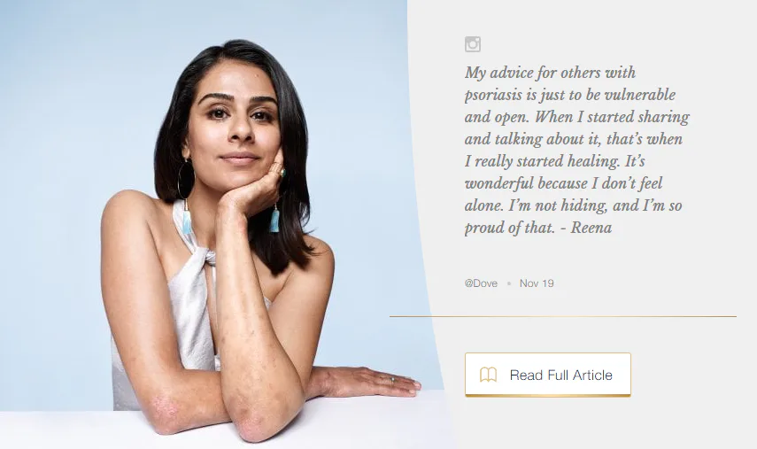 Dove's Make Peace With Dry Skin Campaign Puts People With Skin ...