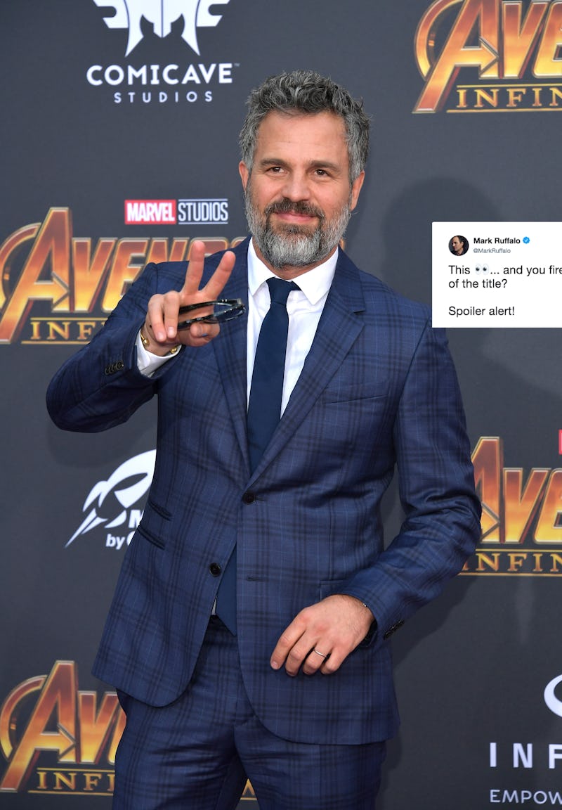 Mark Ruffalo's 'Avengers 4' Spoiler Tweet Will Make Fans More Confused ...