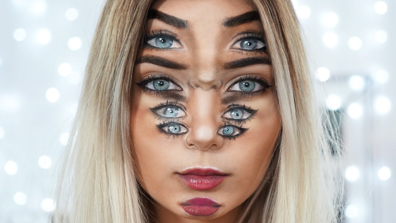 11 Mesmerizing Optical Illusion Makeup Tutorials For Halloween 2018