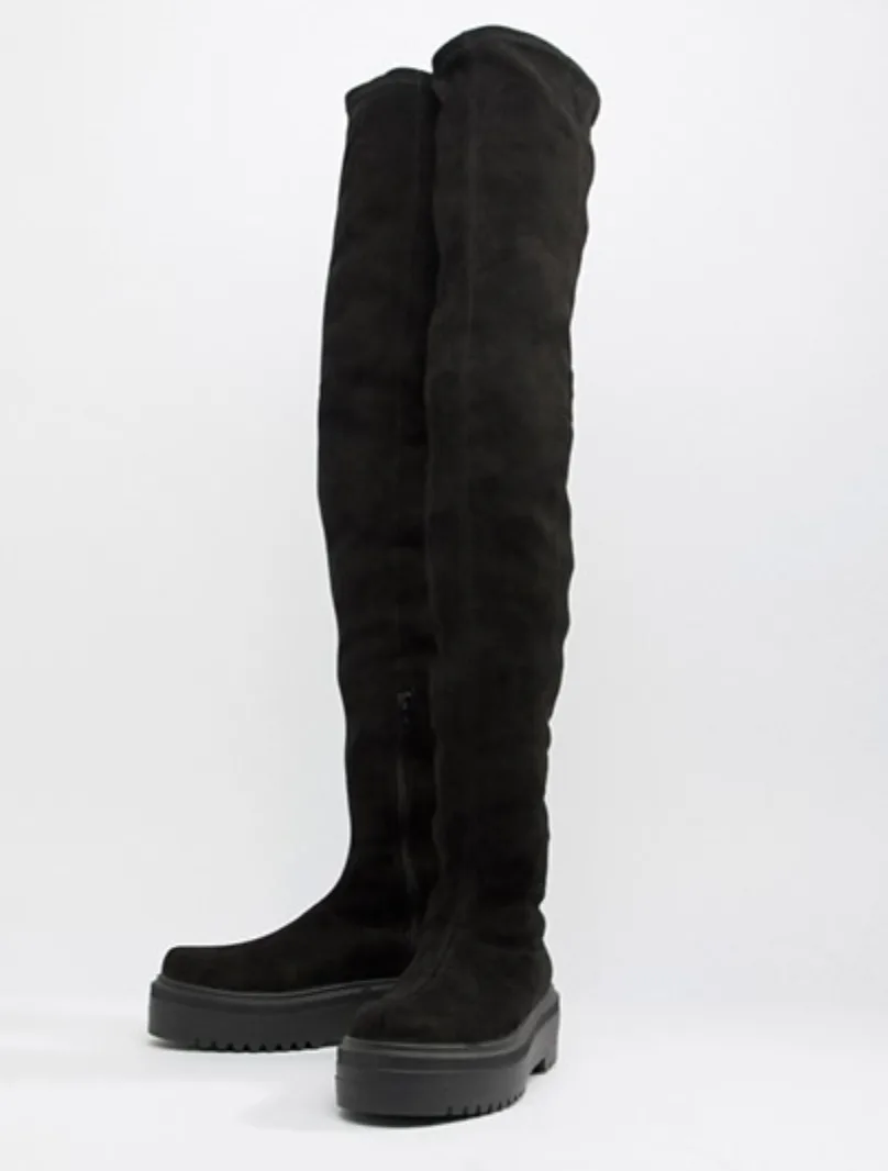 Black Over-The-Knee Boots To Pair With Literally Everything In Your ...