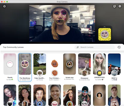 How To Use Snap Lenses On Desktop For Skype, YouTube, Or Google ...