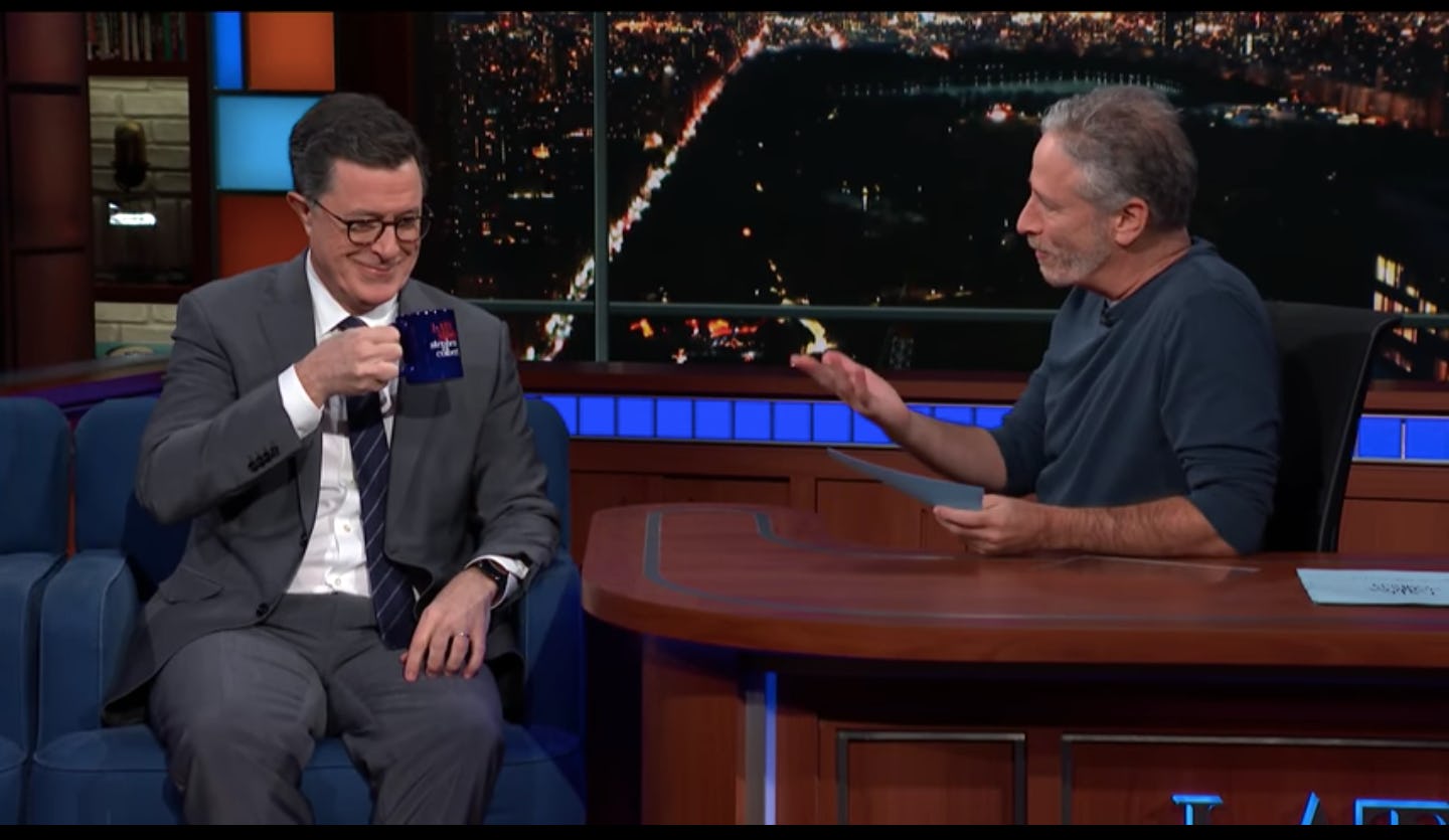 Jon Stewart Interviewing Stephen Colbert On 'The Late Show' Will Make ...