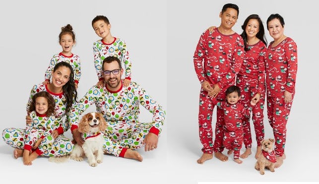 Target's Family & Pet Holiday Pajamas Include Options For Your Whole Crew