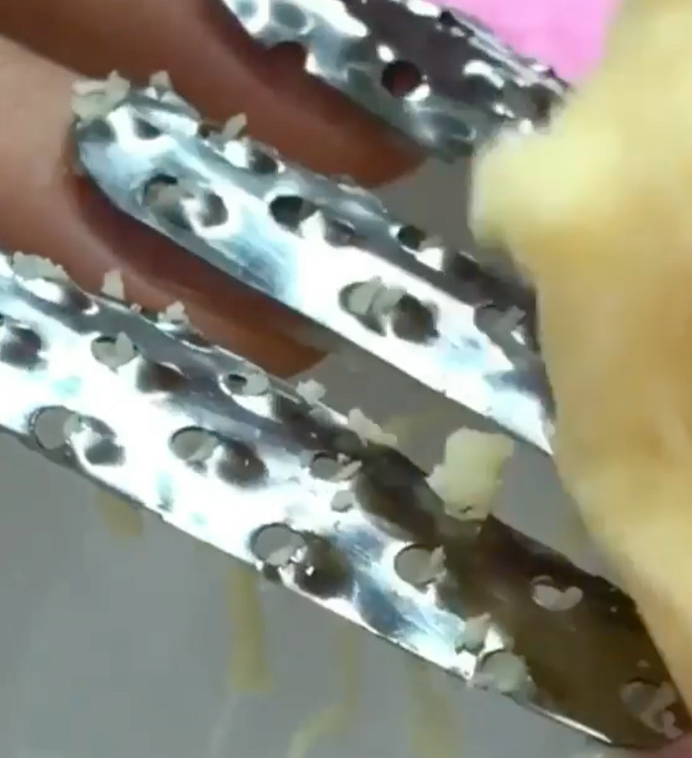 Cheese Grater Nail "Art" Exists & OMG It's So Weird