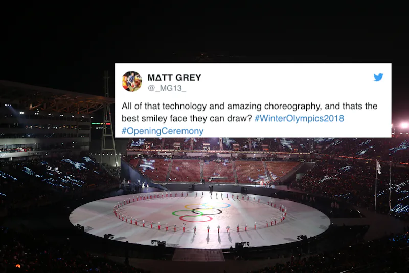 Smiley Face Memes & Tweets From The 2018 Olympics Opening Ceremony Will ...