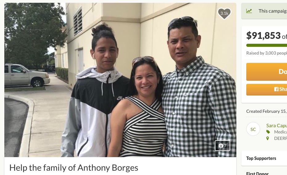 This GoFundMe For Anthony Borges Will Help The Brave Florida Shooting ...