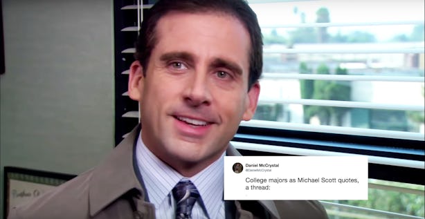 College Majors As Michael Scott Quotes Is The ‘Office’ Viral Thread You ...