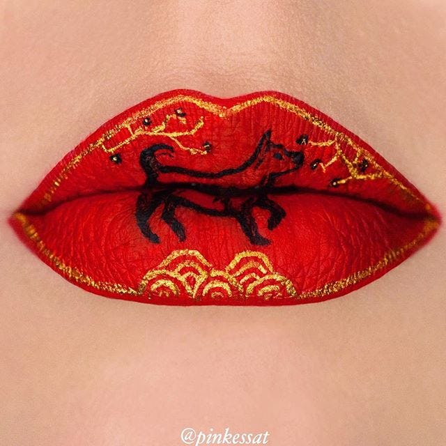 This Instagram Lip Art Puts Mini Paintings On Lips & The Masterpieces ...
