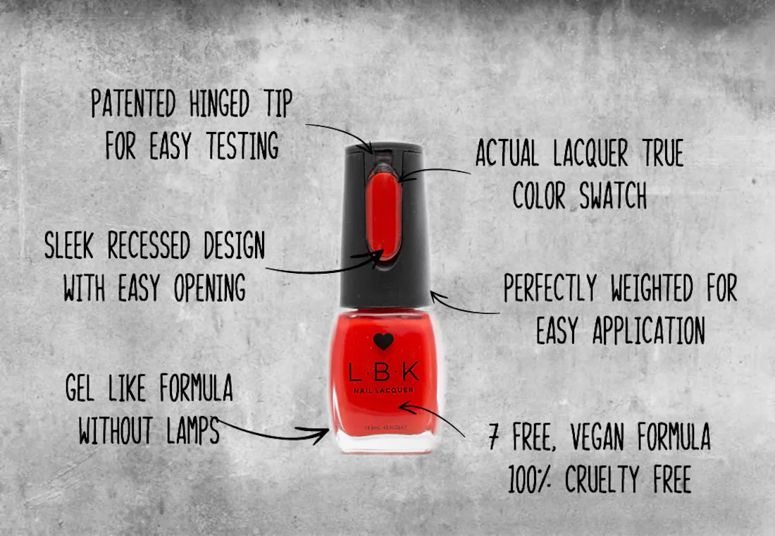 LBK Nail Polish Has "Swatch Caps" So You Can See How A Shade Looks On ...