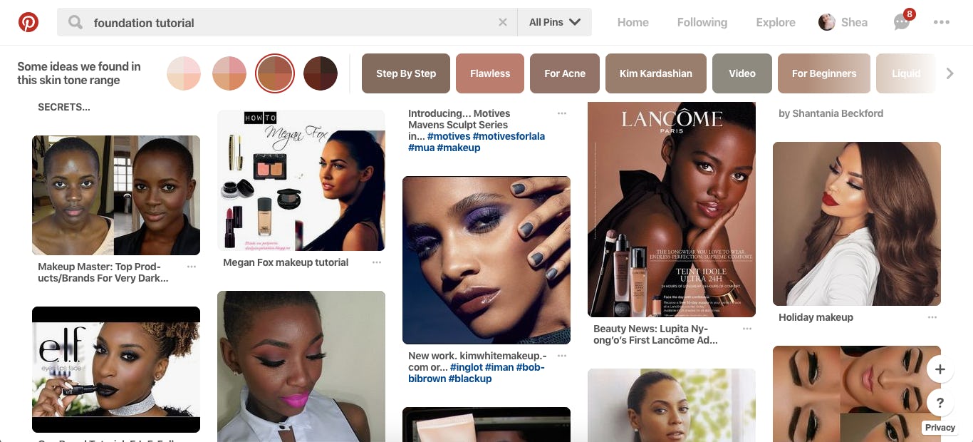 Pinterest's New Inclusive Search Feature Lets You Search Beauty ...
