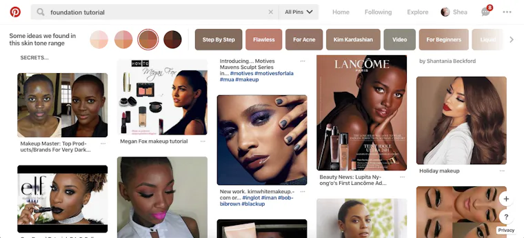 Pinterest's New Inclusive Search Feature Lets You Search Beauty ...