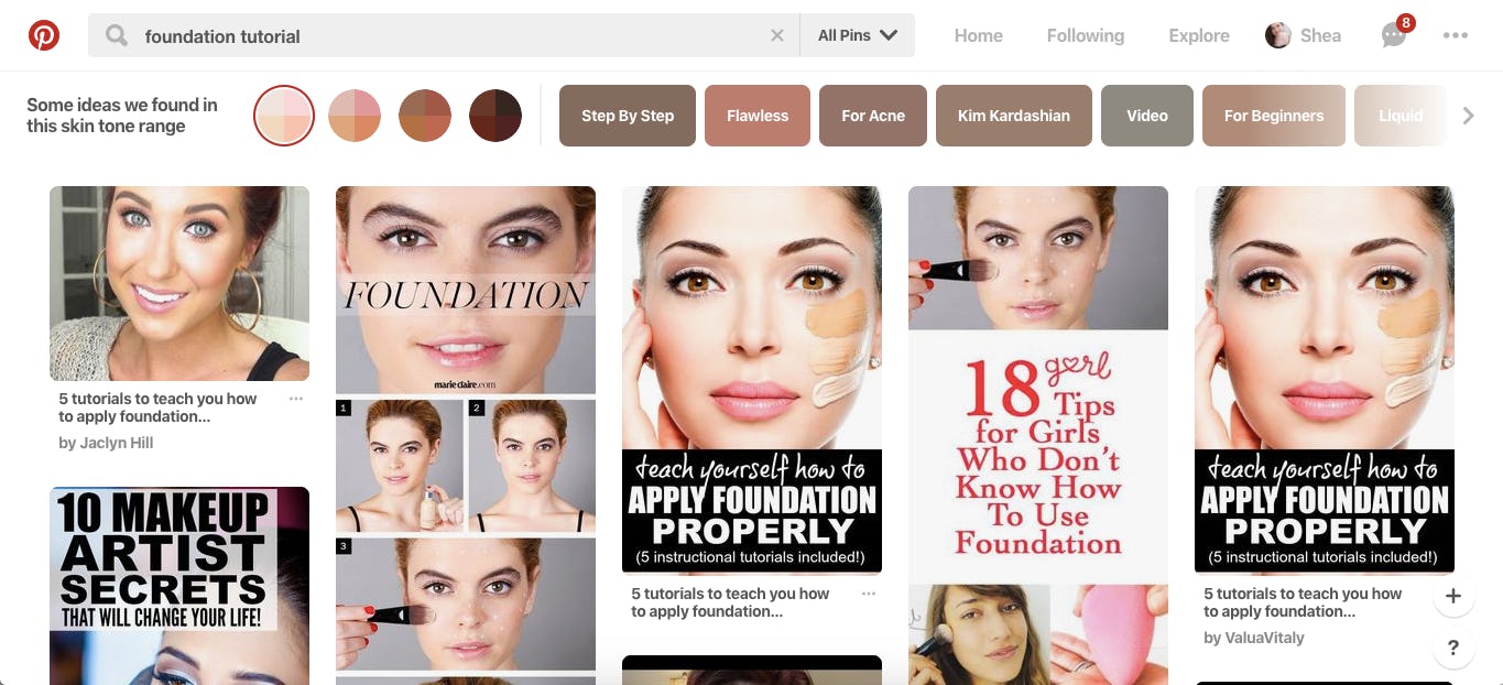 Pinterest's New Inclusive Search Feature Lets You Search Beauty ...
